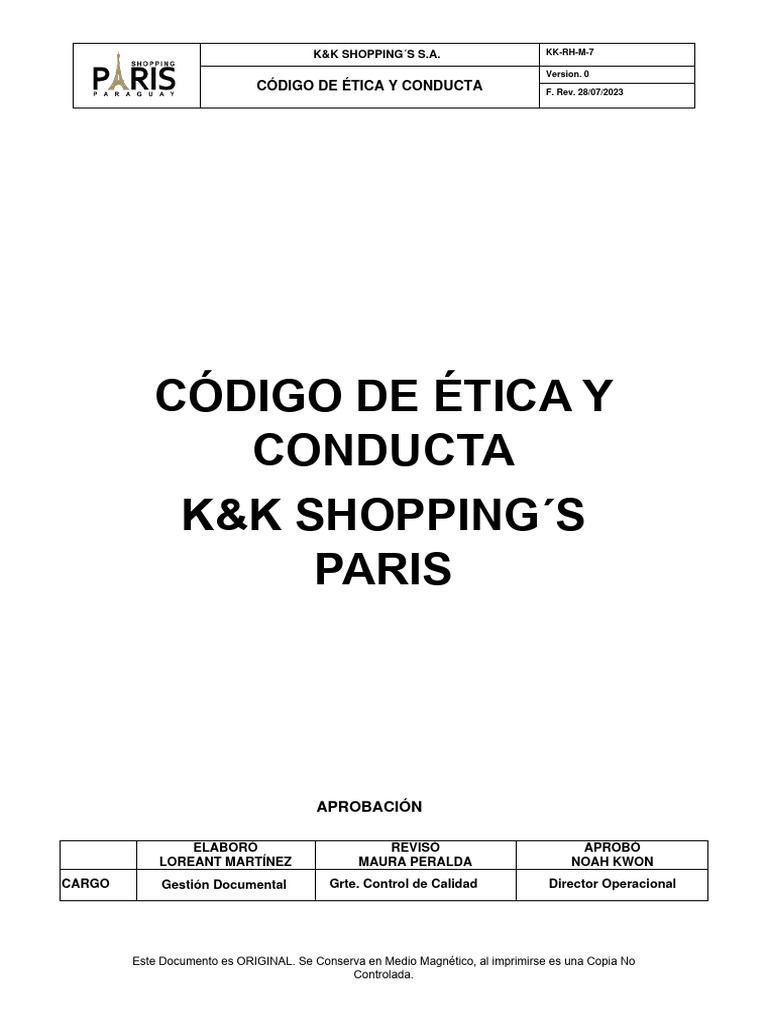 Código de Ética y Conducta | PDF | Business | Auditoría