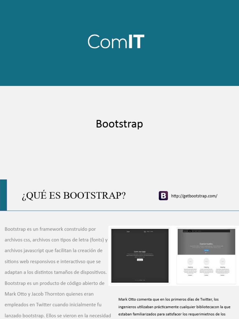 Material Bootstrap (Mucho Texto, Agregar Controles) | PDF | Bootstrap (marco frontal ...