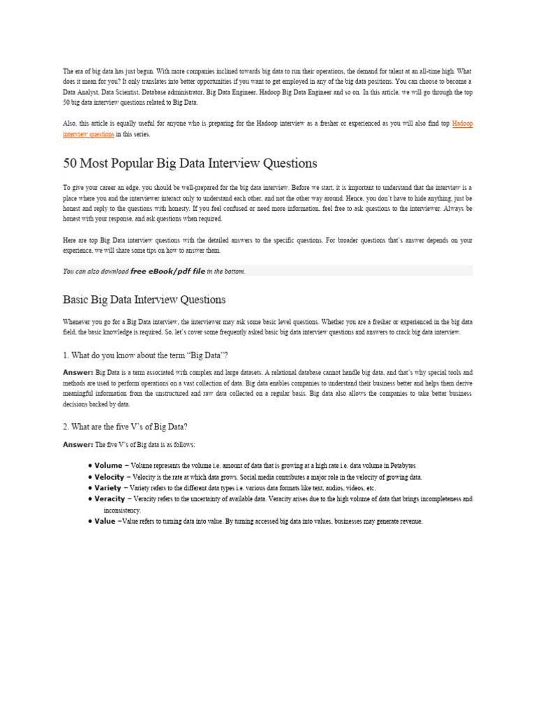 Big Data Pdf Apache Hadoop Map Reduce