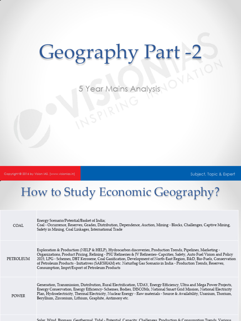 Geography Part 2 | PDF | Nuclear Power | Natural Gas