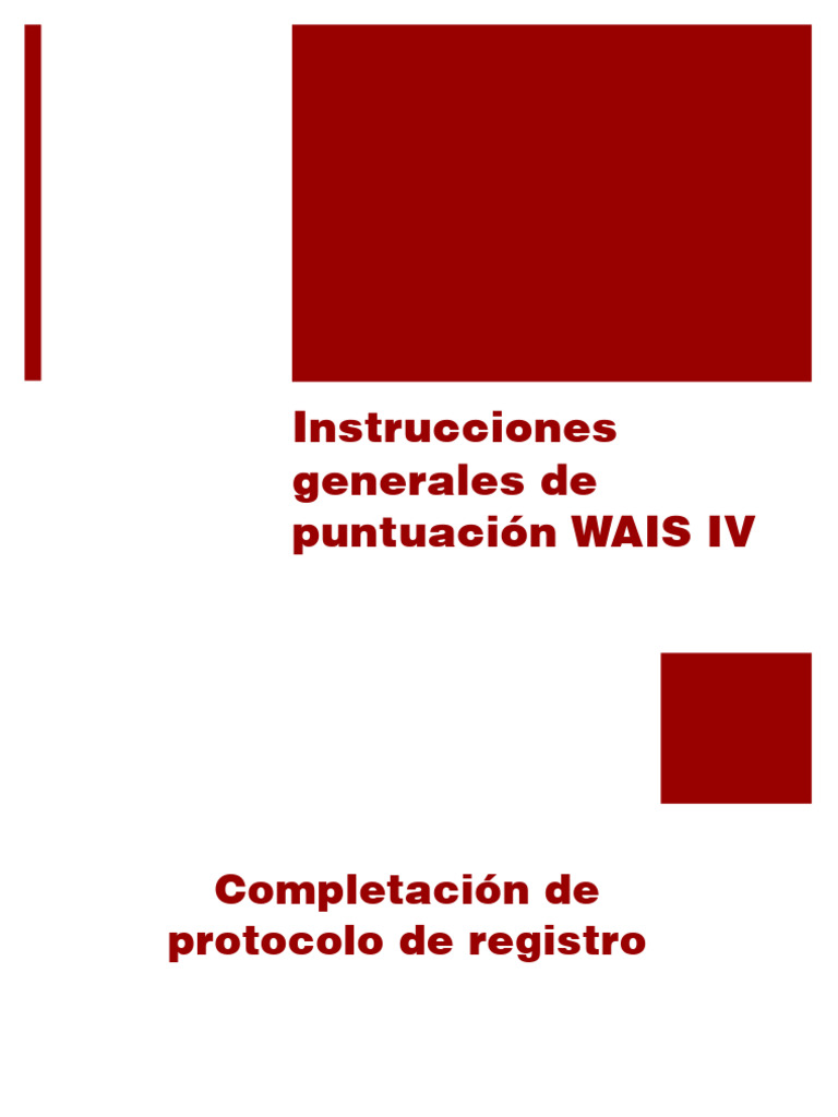 Unidad 3 - (3) WAIS IV Puntuación 2 Ok | PDF | Escala de inteligencia ...