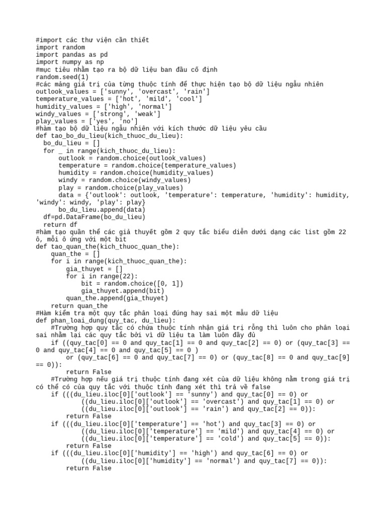 Code Triển Khai GABIL (Phần 2.2) | PDF