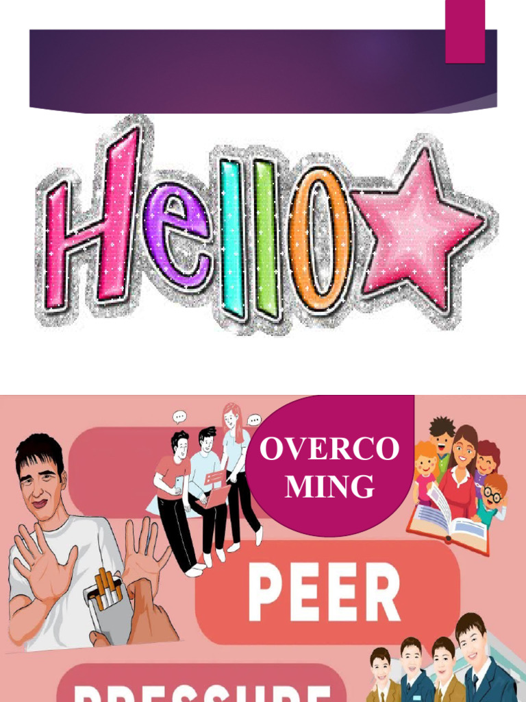 Overcoming Peer Pressure | PDF | Habits | Adolescence