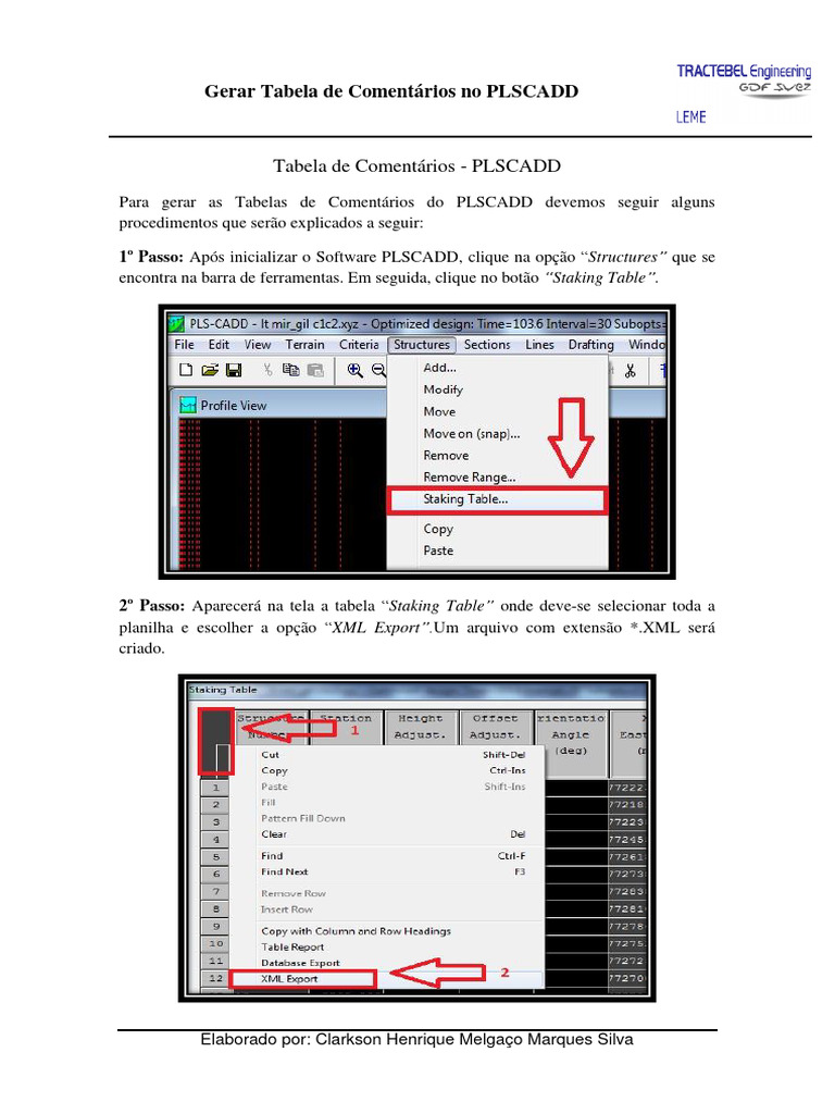Como Gerar Tabela de Comentários no PLSCADD | PDF | XML | Informática