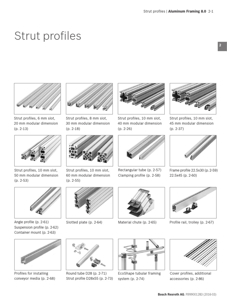 AluminumFraming Sec2 Profiles | PDF