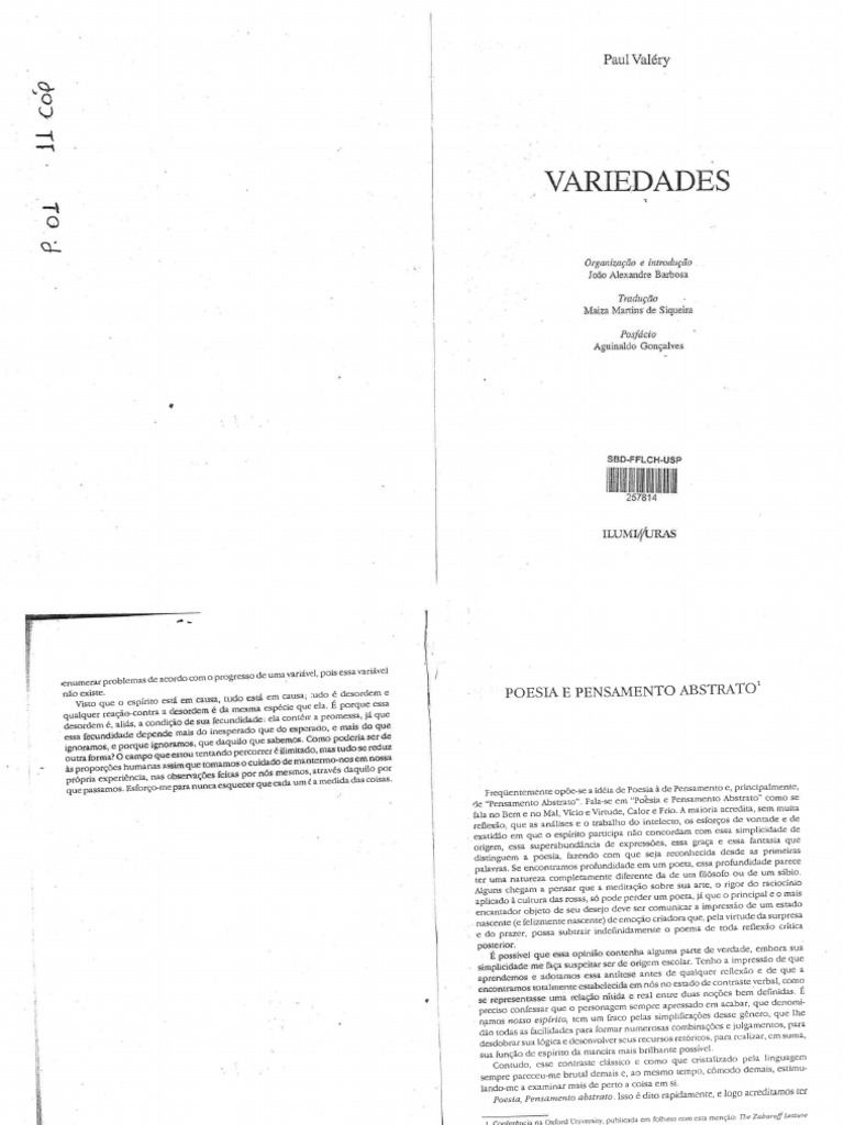 VALERY, Paul. Variedades. | PDF