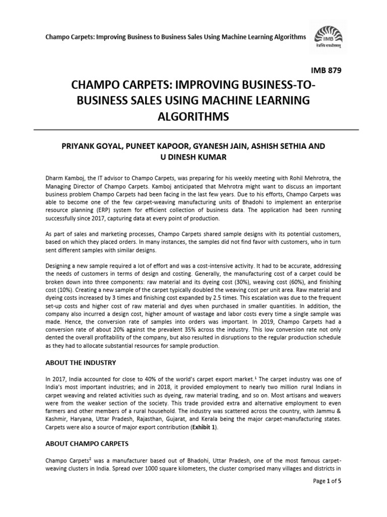 Champo Carpet | PDF | Carpet | Weaving