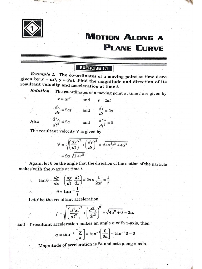 Dynamics Chapter 1 | PDF
