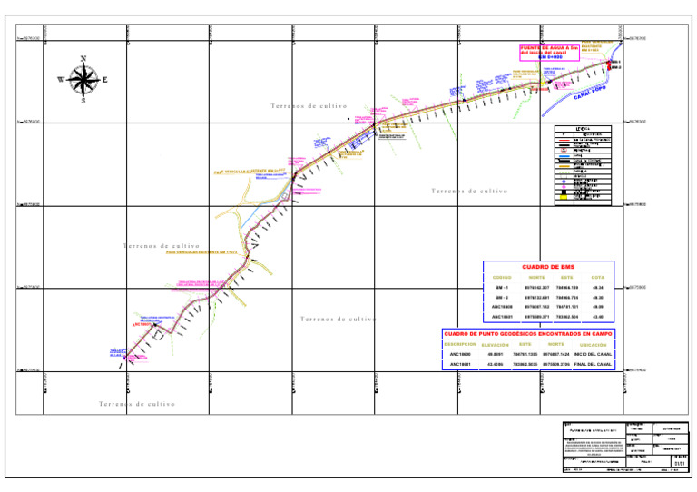 Plano Clave Topografia | PDF | Ciencias de la Tierra | Tecnología geográfica