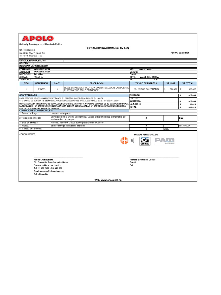 CV 5472 Monash Sa Esp | PDF