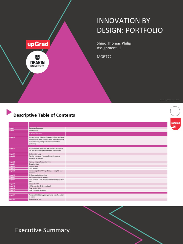 Philip - Design Thinking - Designing For A Green Tomorrow - Assignment ...
