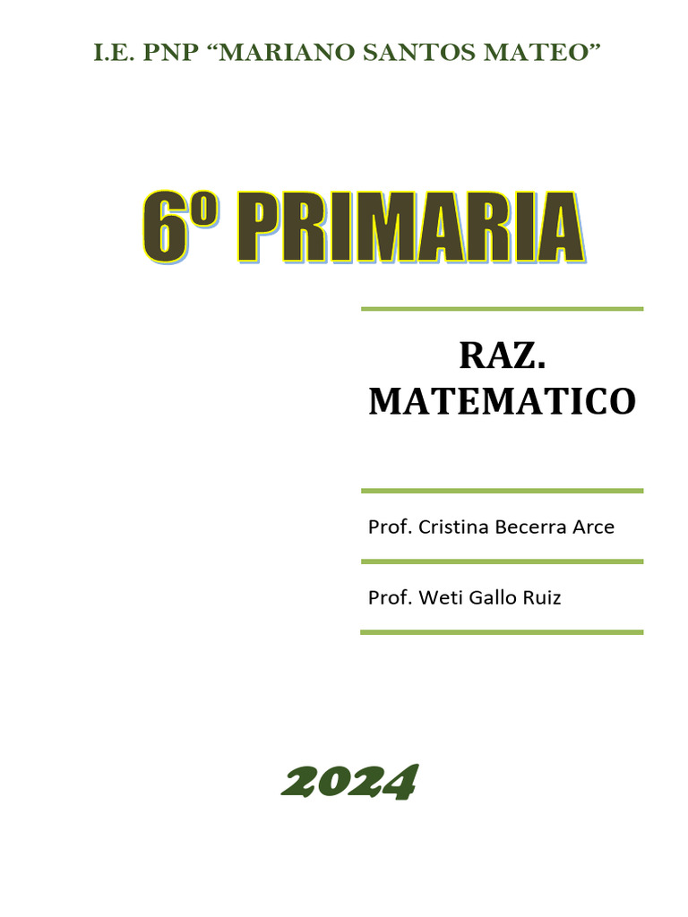Raz - Mat - Alumnos Sexto Grado | PDF | Triángulo | Geometría