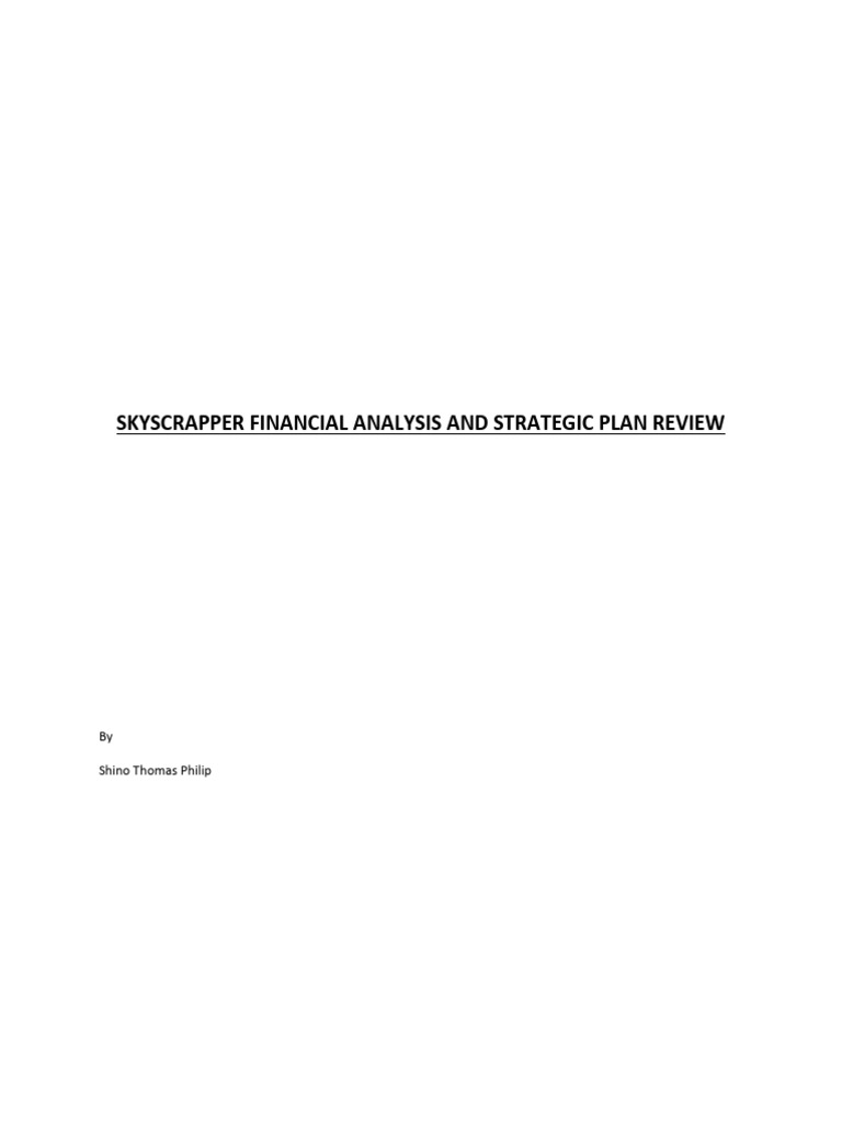 Skyscraper Financial Analysis Report | PDF | Equity (Finance) | Working Capital