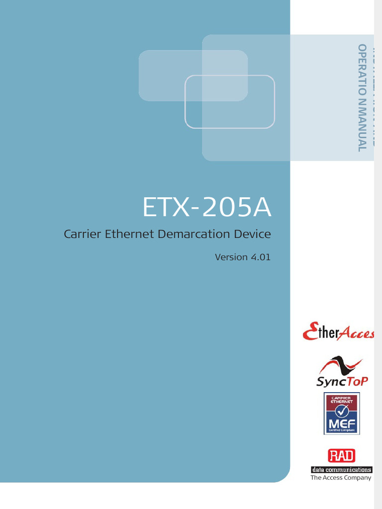 Vdocuments - MX Manual Etx 205a | PDF | Direct Current | Bit Rate