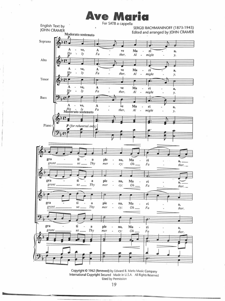 Ave Maria SATB | PDF