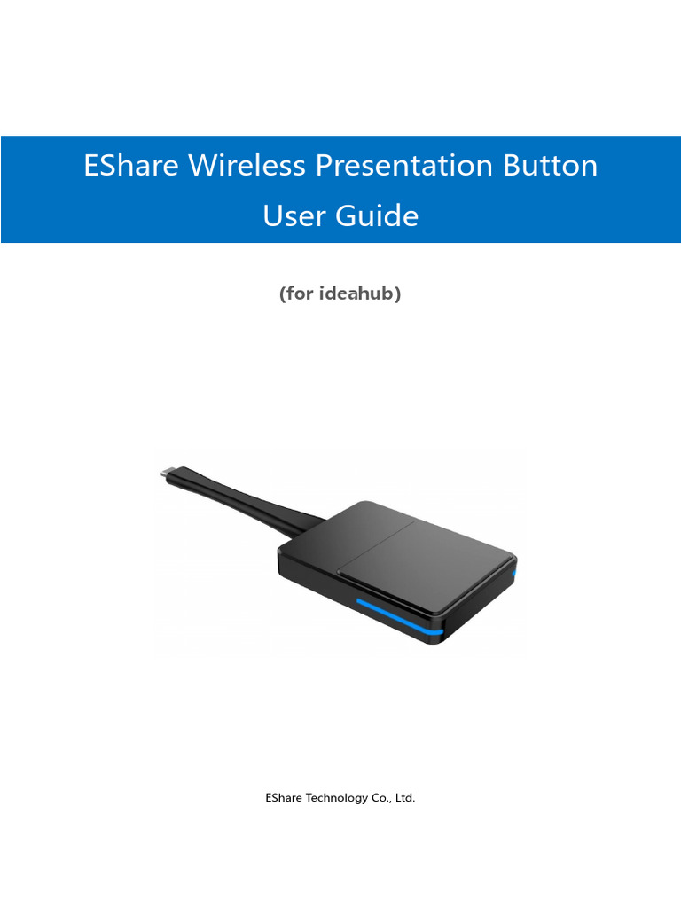 EShare Wireless Presentation Guide | PDF | Wi Fi | Mobile App