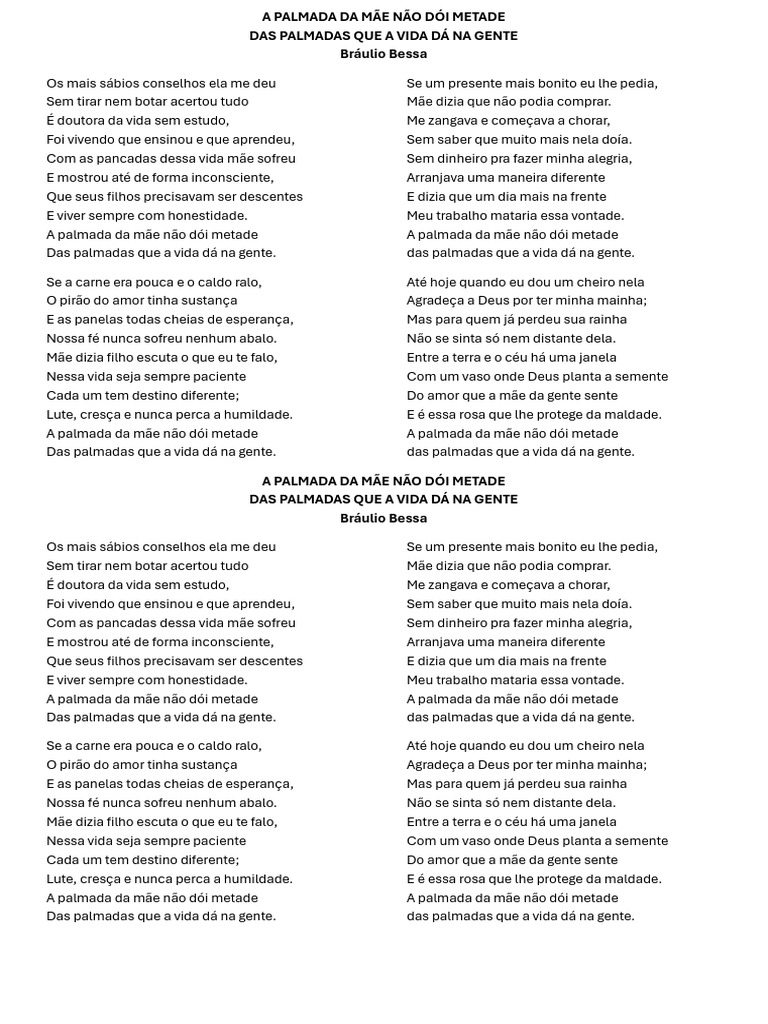 Poemas Braulio Bessa | PDF | Amor | Fé