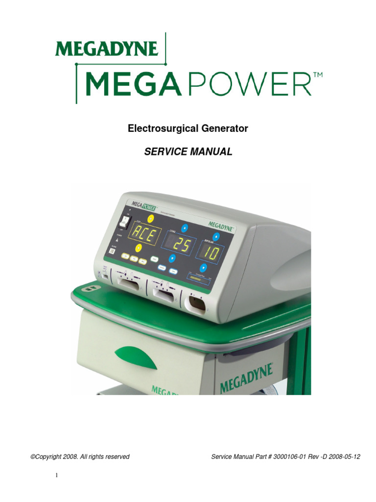 Megadyne Mega Power ESU - Service Manual | PDF