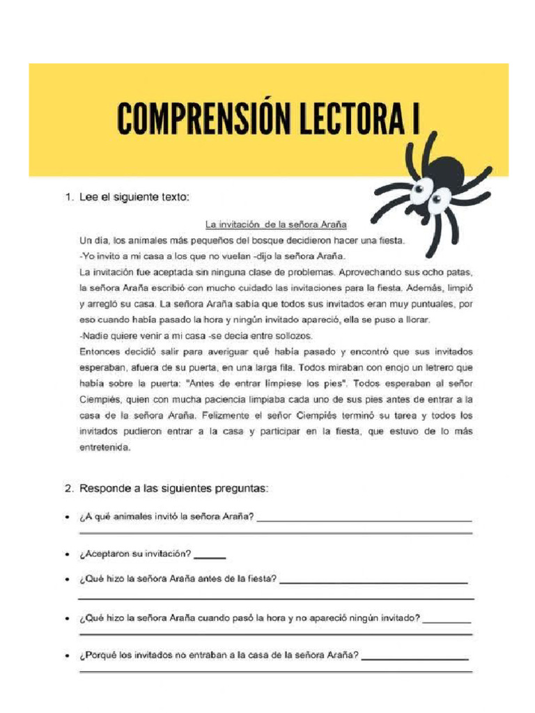 Lectura Comprensiva 7mo | PDF