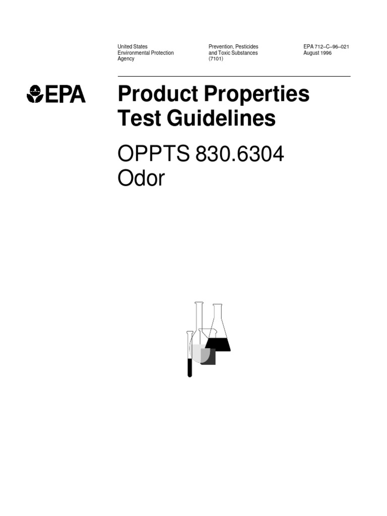 OPPTS 830.6304 Odor Testing Guidelines | PDF | Pesticide | Toxicology