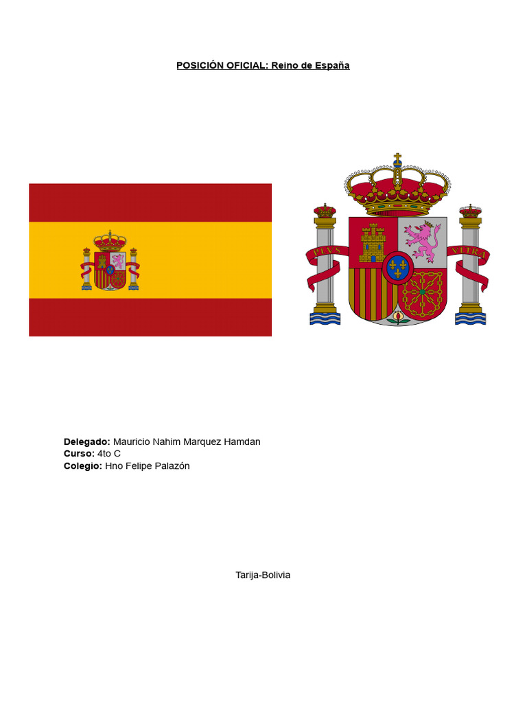 Posicion Oficial Reino de España | PDF | España | La seguridad informática