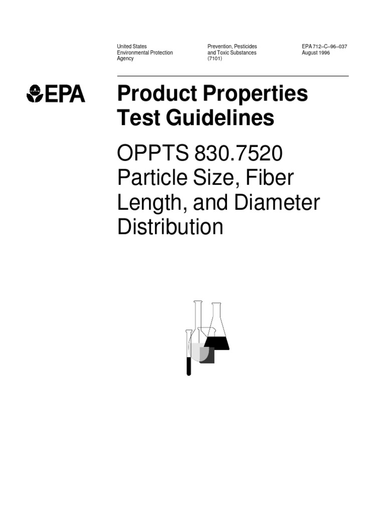 EPA-HQ-OPPT-830.7520 Particle Size | PDF | Pesticide | United States ...
