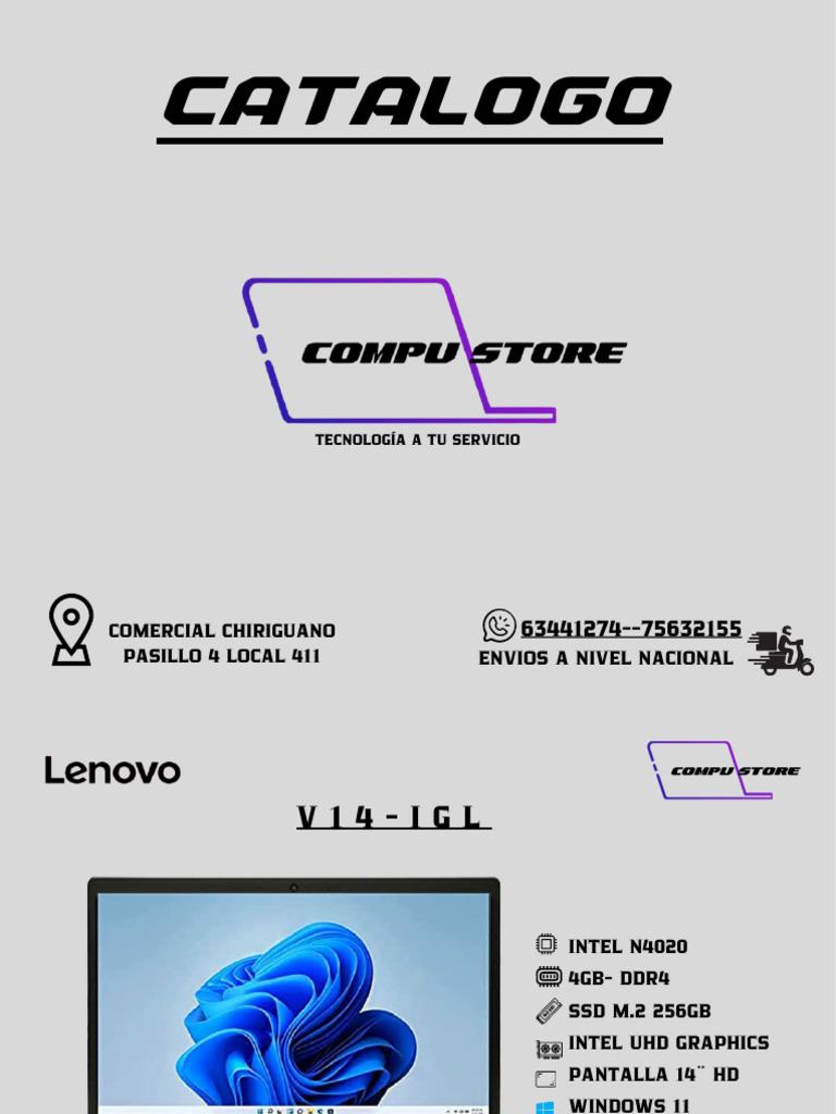 Catalogo Compu Store PDF | PDF | Compatibles con PC Ibm | Hardware de la computadora