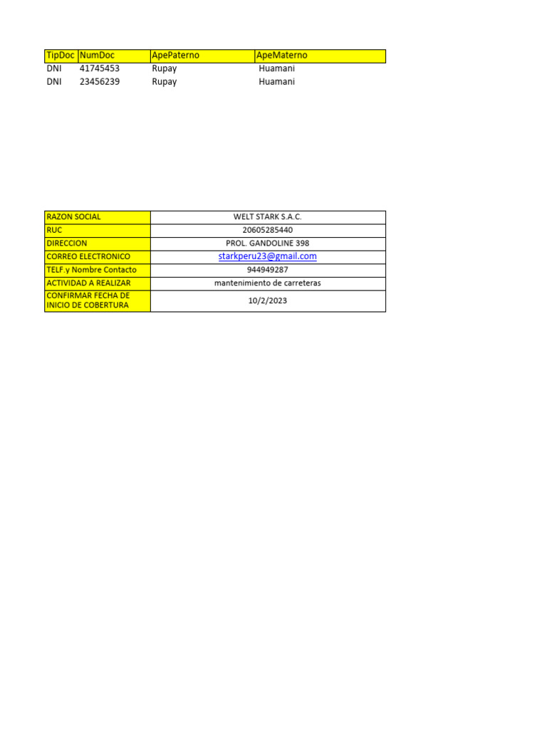 Trama SCTR 2023 - Cliente | PDF | Documento de identidad