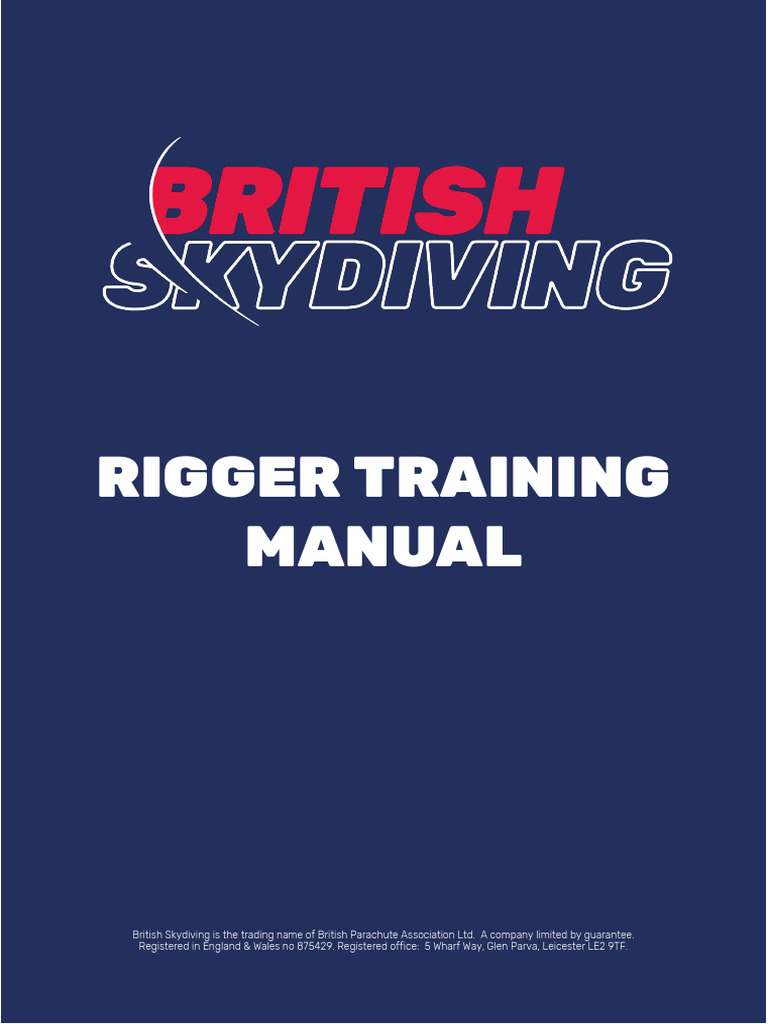 Rigging Training Manual 2021 | PDF | Parachute | Sewing Machine