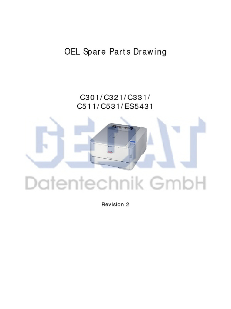 OEL Spare Parts Drawing: C301/C321/C331/ C511/C531/ES5431 | PDF