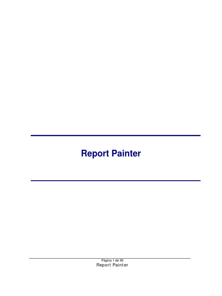 Report Painter Writer en Espaol | PDF | Tabla (base de datos) | Variable (informática)