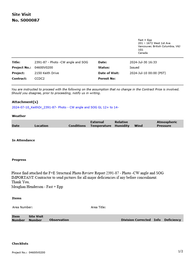 Site Visit S000087 - 2391-87 - Photo - CW - Angle - and - SOG-3 | PDF ...