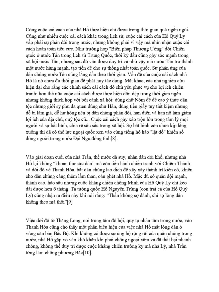 C I Cách H Quý Ly | PDF