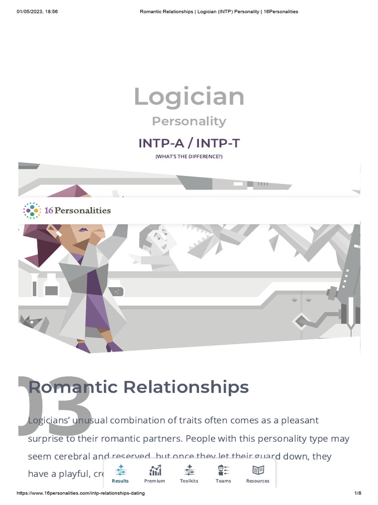 Romantic Relationships - Logician (INTP) Personality - 16personalities3 | PDF | Feeling | Logic