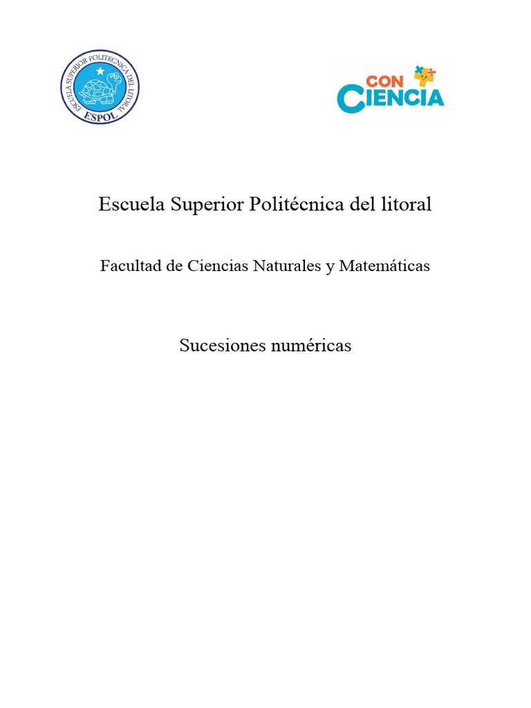 Sucesiones Numéricas: Aritméticas y Geométricas | PDF | Secuencia ...