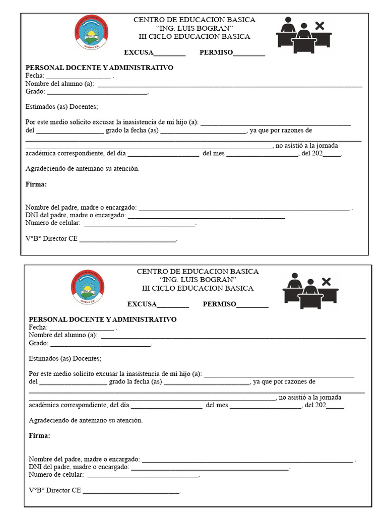 Excusa Alumno CPN 2024 | PDF