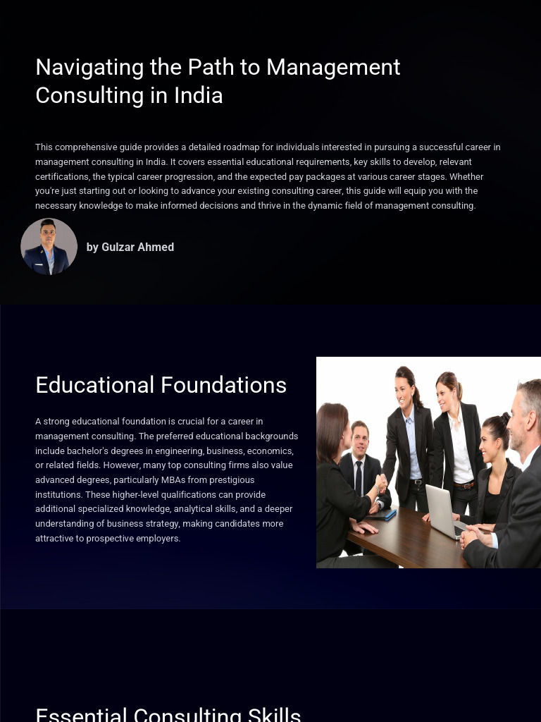 Navigating-the-Path-to-Management-Consulting-in-India 2 | PDF ...