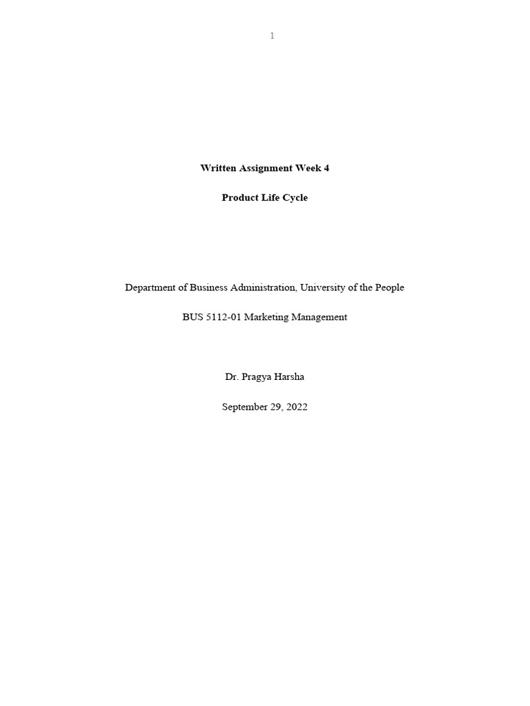 Week 4 Written Assignment | PDF | Virtual Reality | Marketing