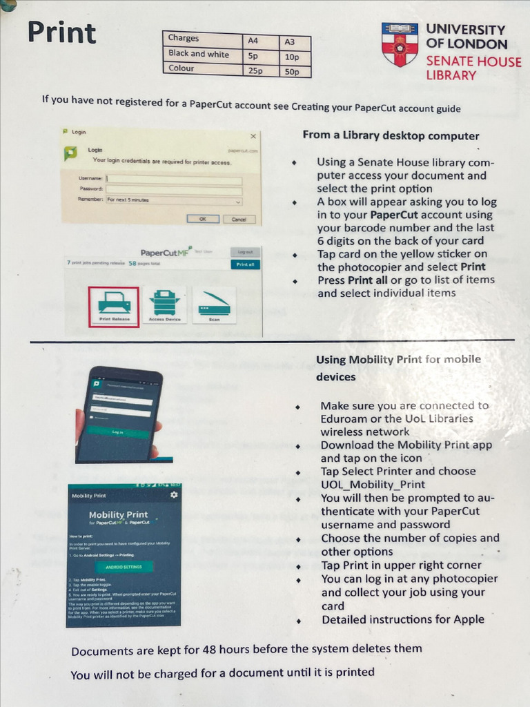 Printing at University | PDF