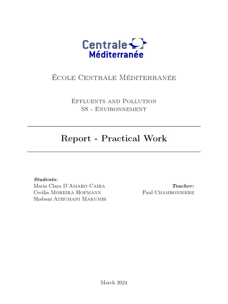 Rapport - Green - Engineering - TP 4 | PDF | Osmosis | Membrane