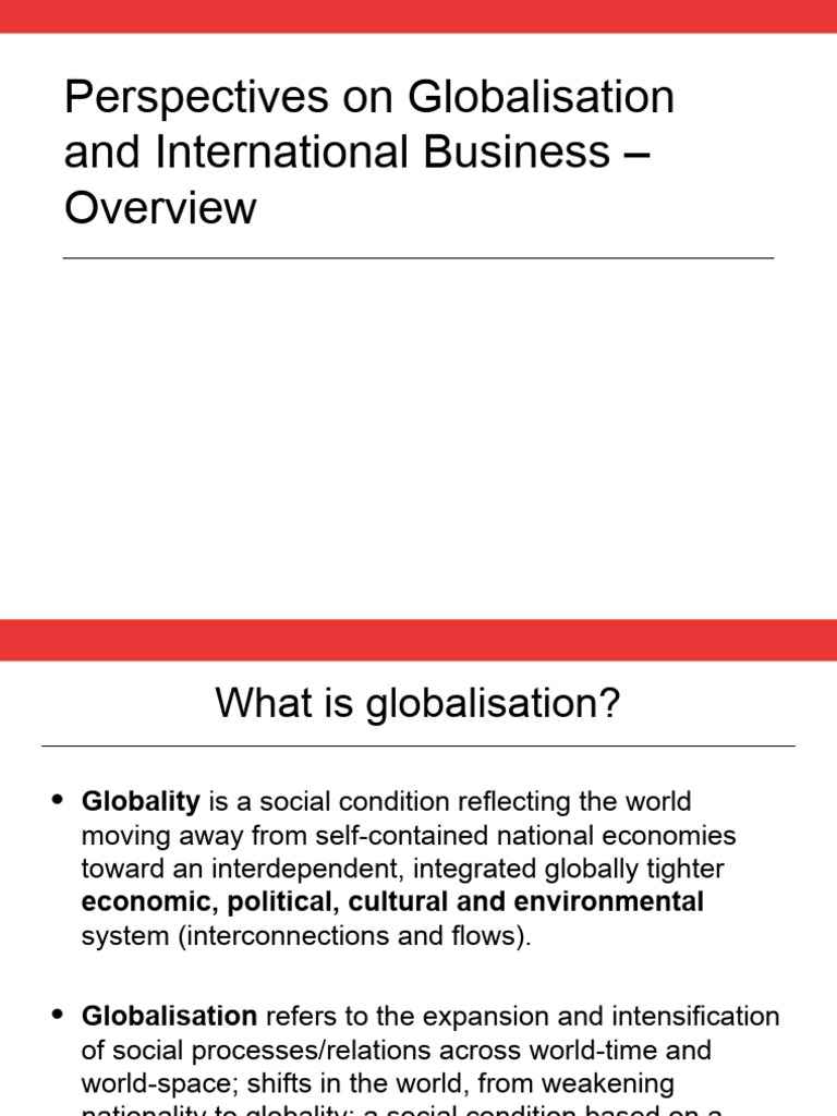 Business and Management in A Global Context Chapter 1 Lectures | PDF | Globalization | Foreign ...