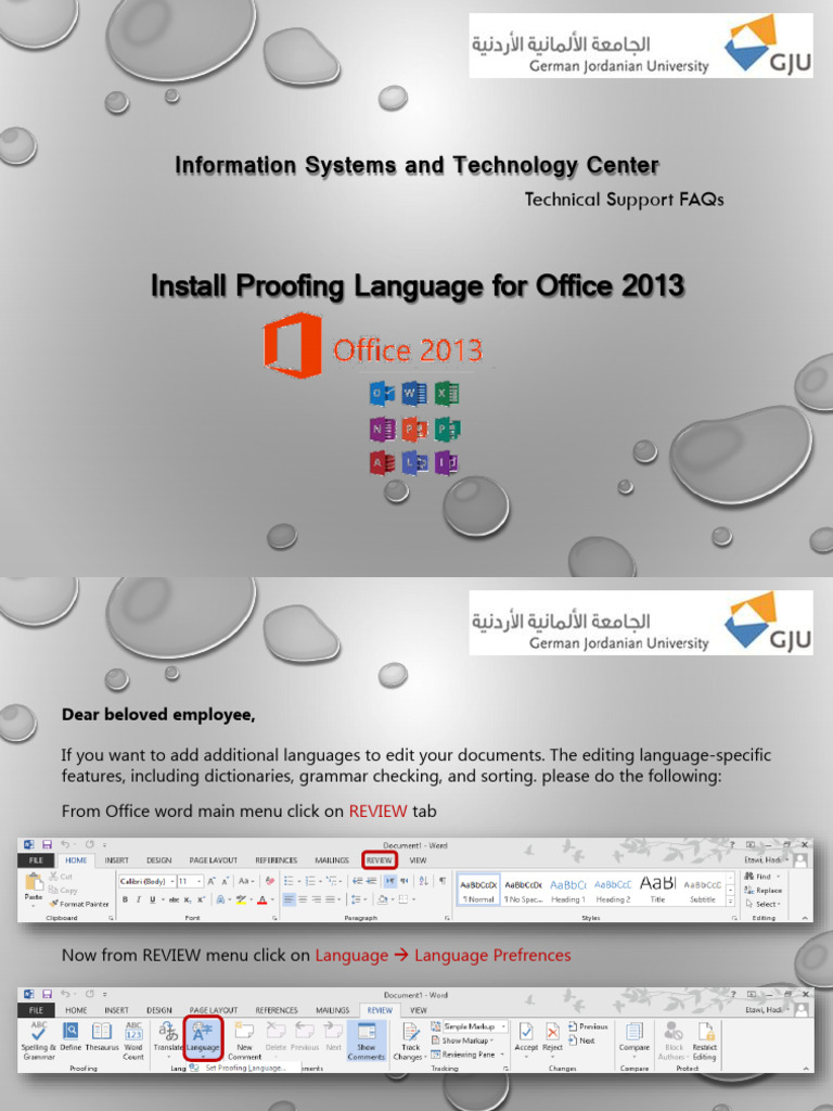 Install Proofing Language for Office 2013 | PDF | System Software ...