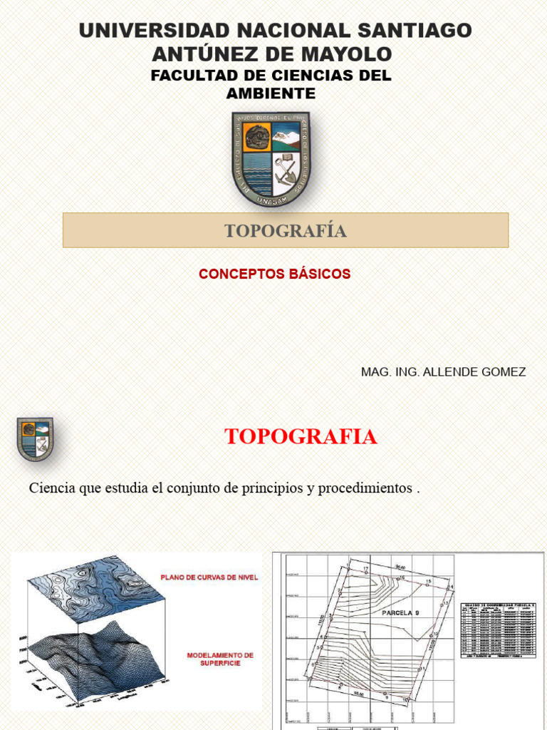 Clase 1 - Conceptos Básicos | PDF | Topografía | Geodesia