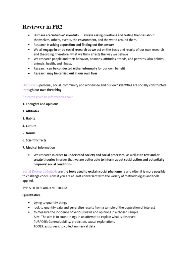 Reviewer in PR2 | PDF | Survey Methodology | Quantitative Research