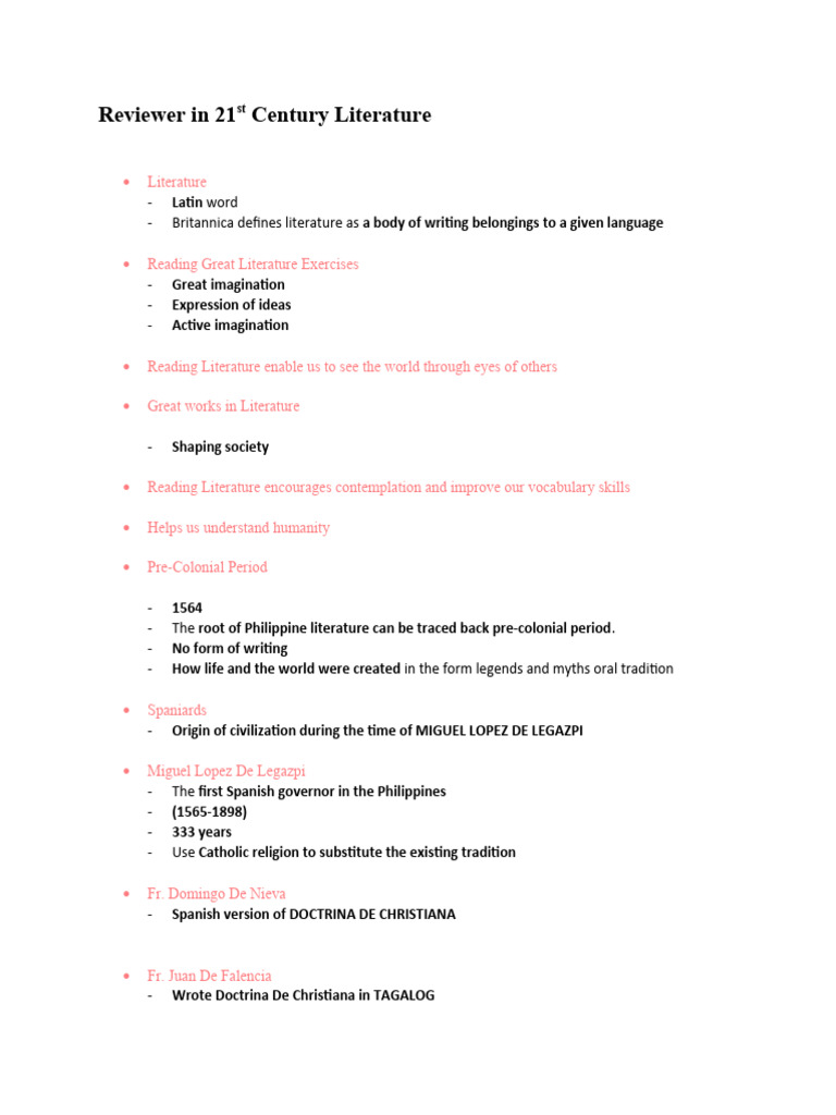 Reviewer in 21st Century Literature | PDF | Poetry | Metre (Poetry) Reviewer in 21st Century Literature | PDF | Poetry | Metre (Poetry)