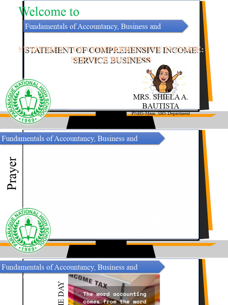Comprehensive Income for Service Business | PDF | Debits And Credits ...
