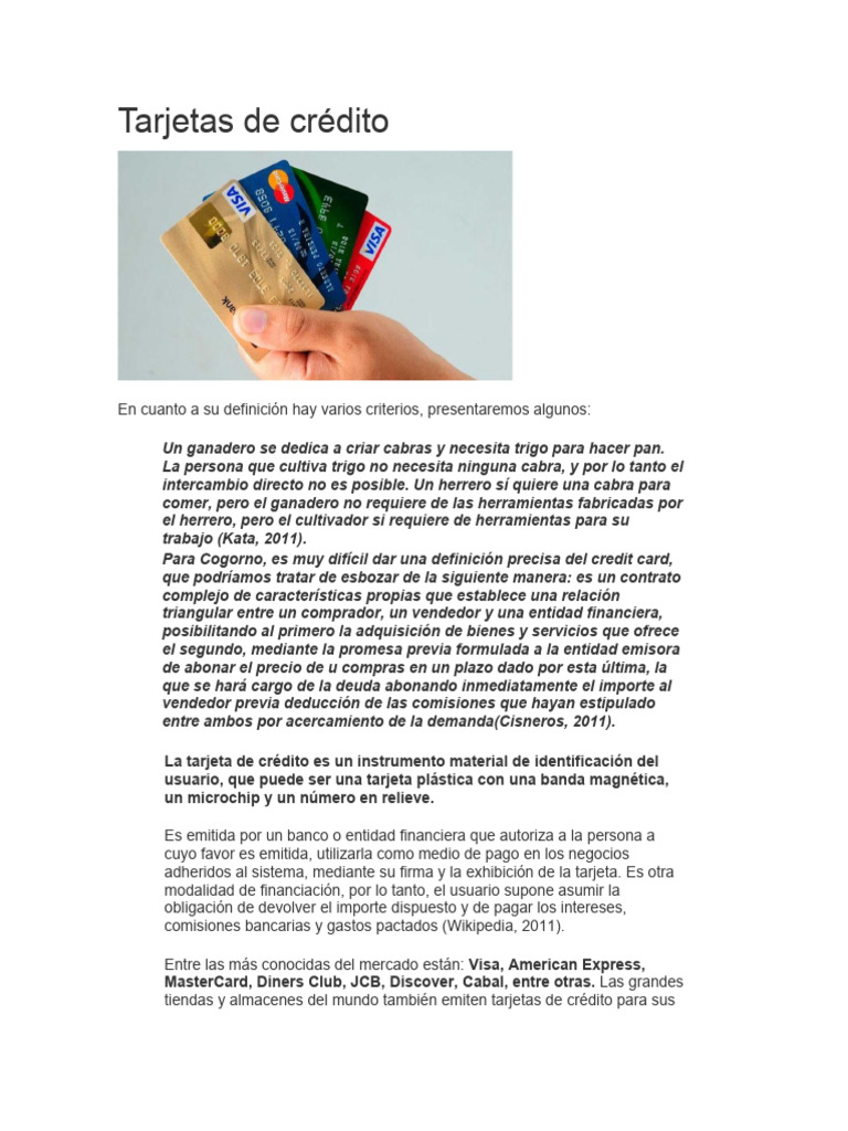 Finanzas 2 | PDF | Emv | Tarjeta de crédito