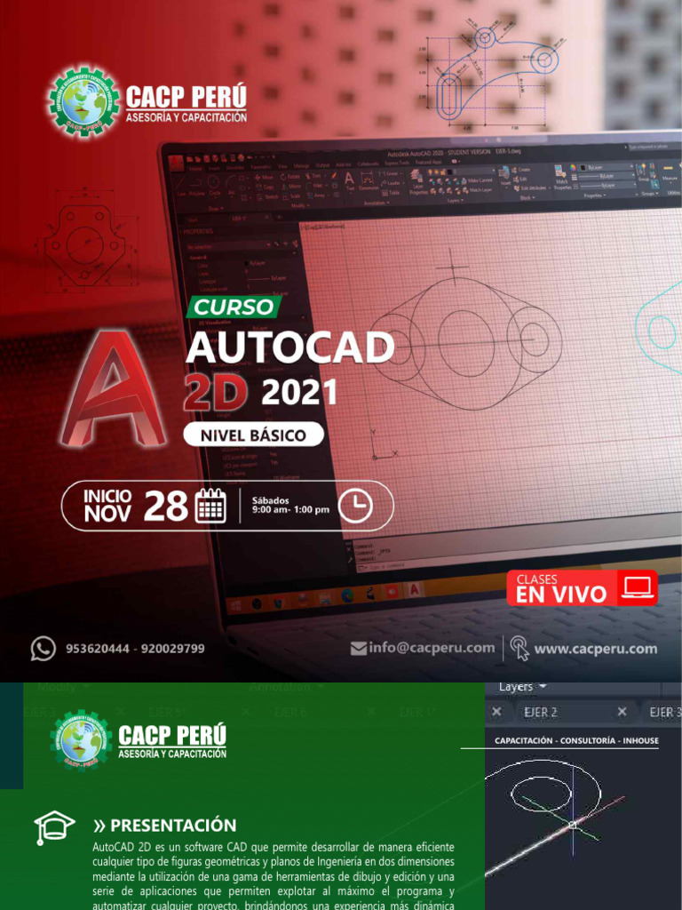 Autocad 2D 2021 - Nivel Básico | PDF | Software | Cad automático