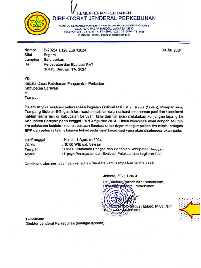 Surat Percepatan PAT | PDF