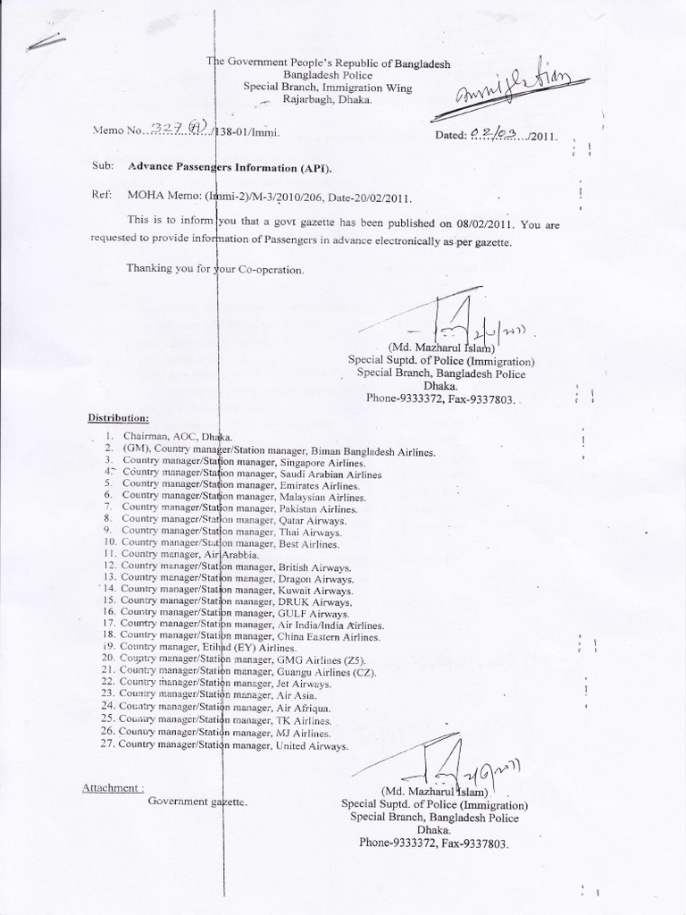 Apis Info Dac Immg | PDF | Airlines | Civil Aviation